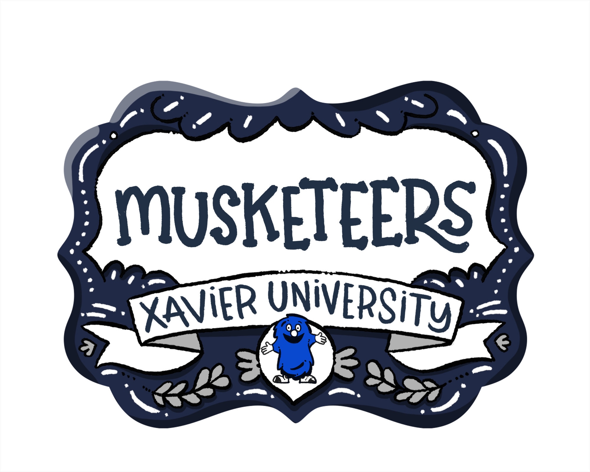 Xavier University, Musketeers, Blue Blob, Holiday Personalized Holiday ...