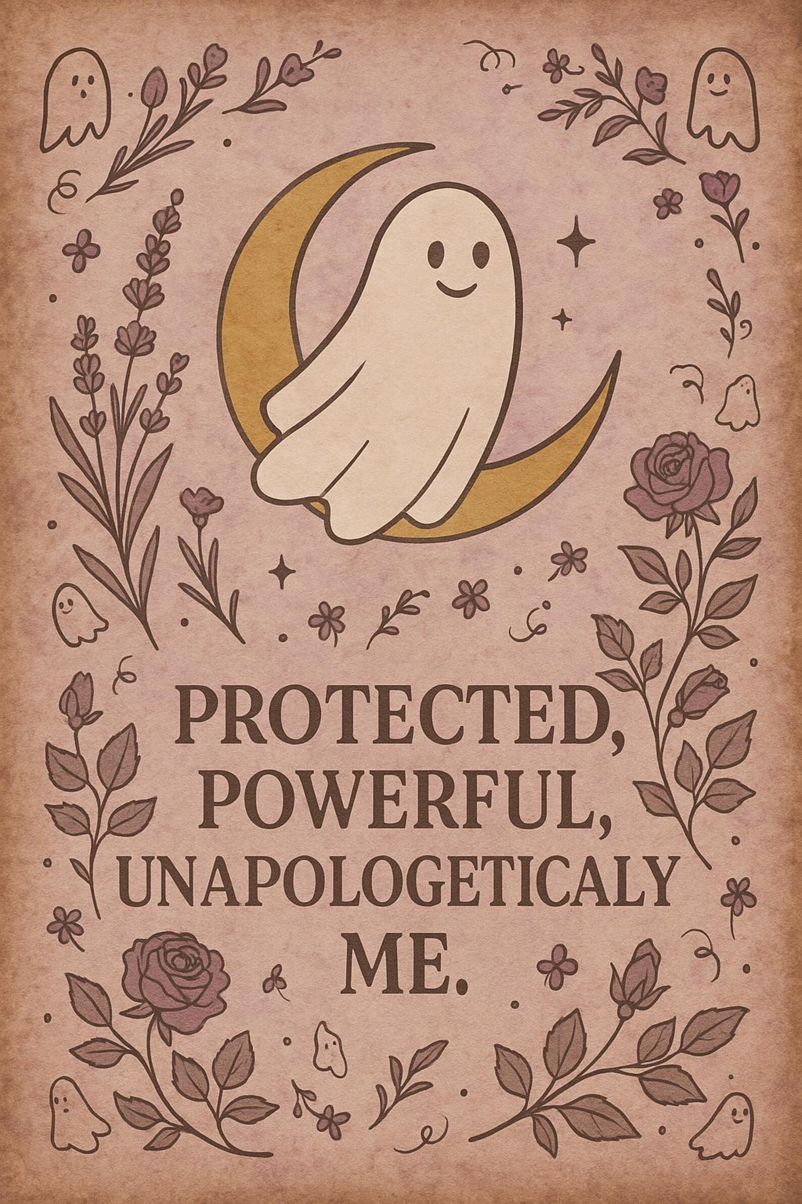 Ghostie Self-love Affirmation Cards - Immediate Printable Digital Deck ...