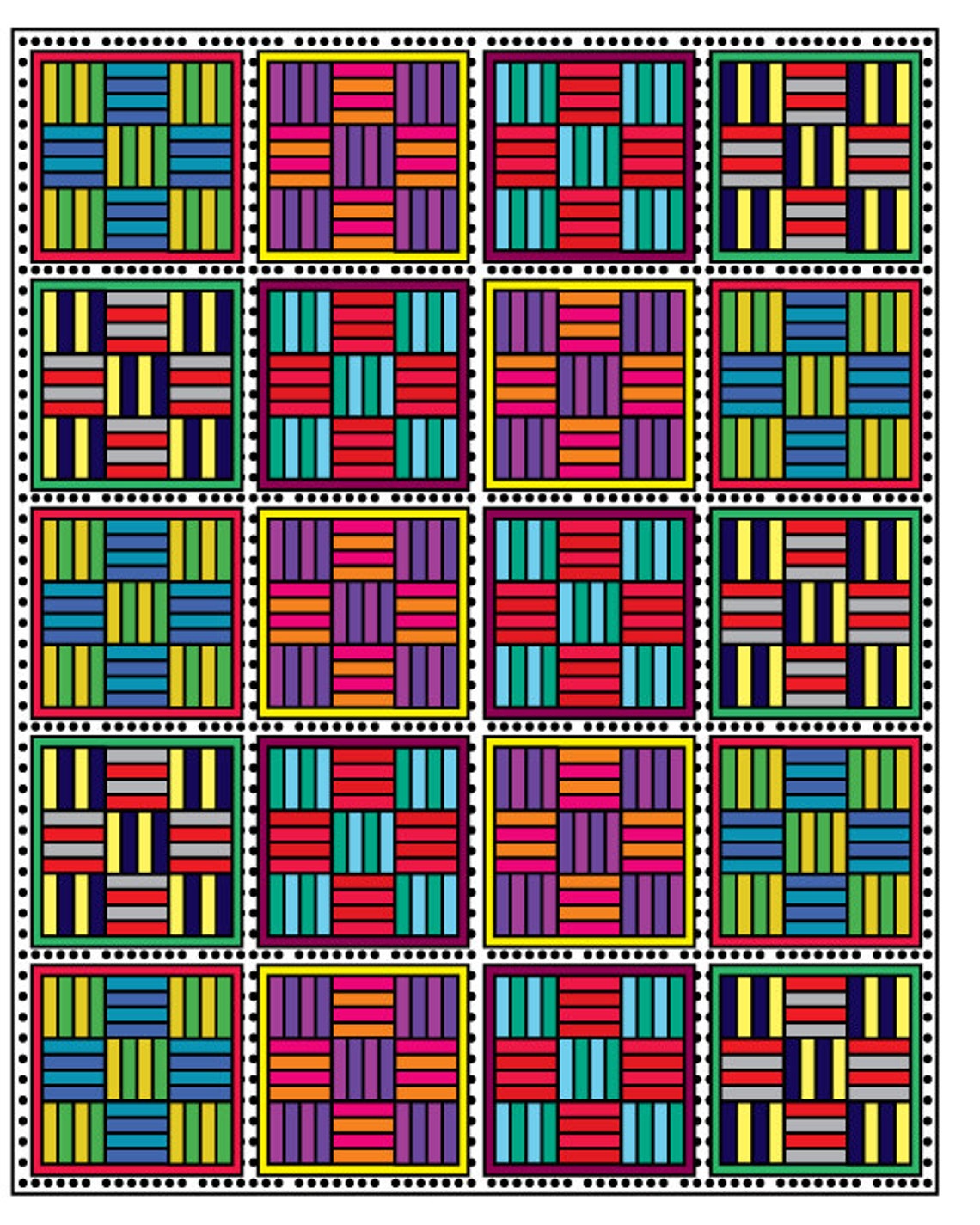 Quilt Coloring Book Quilting Coloring Book Geometric - Etsy