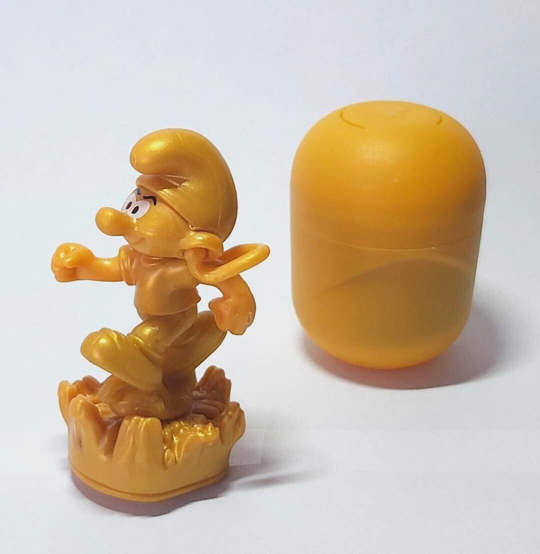 Rare Vintage Kinder Surprise RUNNING GOLDEN SMURF EN403A Smurfs ...