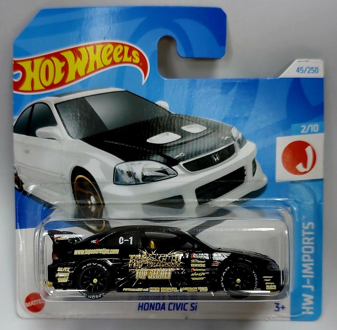 Hot Wheels Honda Civic Si Top Secret Custom MOC 1/64 Diecast Die Cast ...