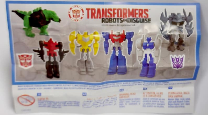 Kinder Joy Transformers Robots in Disguise Sondwave SD595 Figurines ...