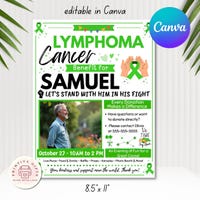 Leukemia Cancer Benefit Fundraiser Flyer Printable Orange Awareness ...