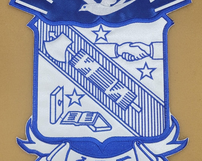 Phi Beta Sigma Embroidered Patch: 7x11.2" Sew-on Applique - Etsy