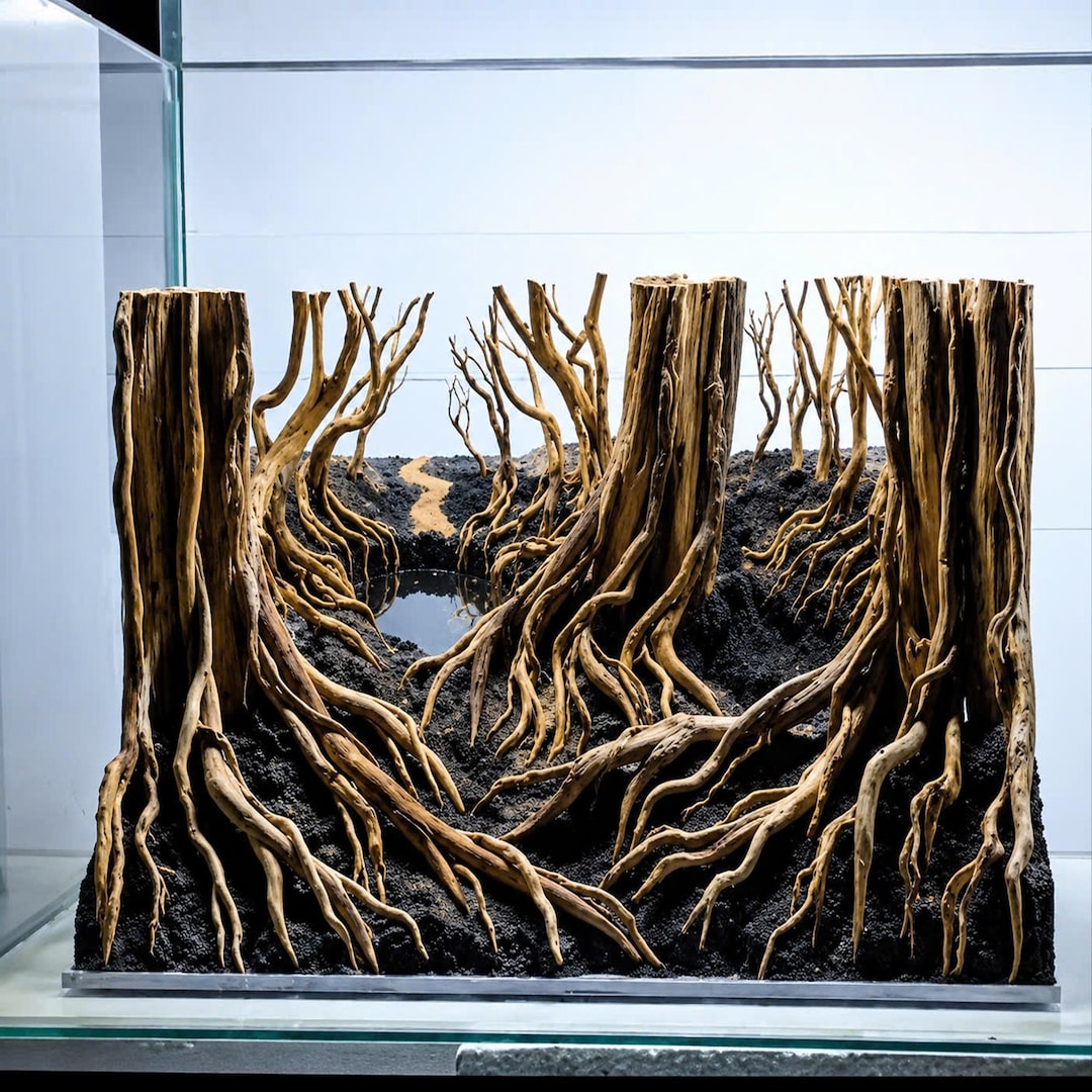 Jungle Aquascape Aquarium Decor, Aquascape Layout, Natural Driftwood ...