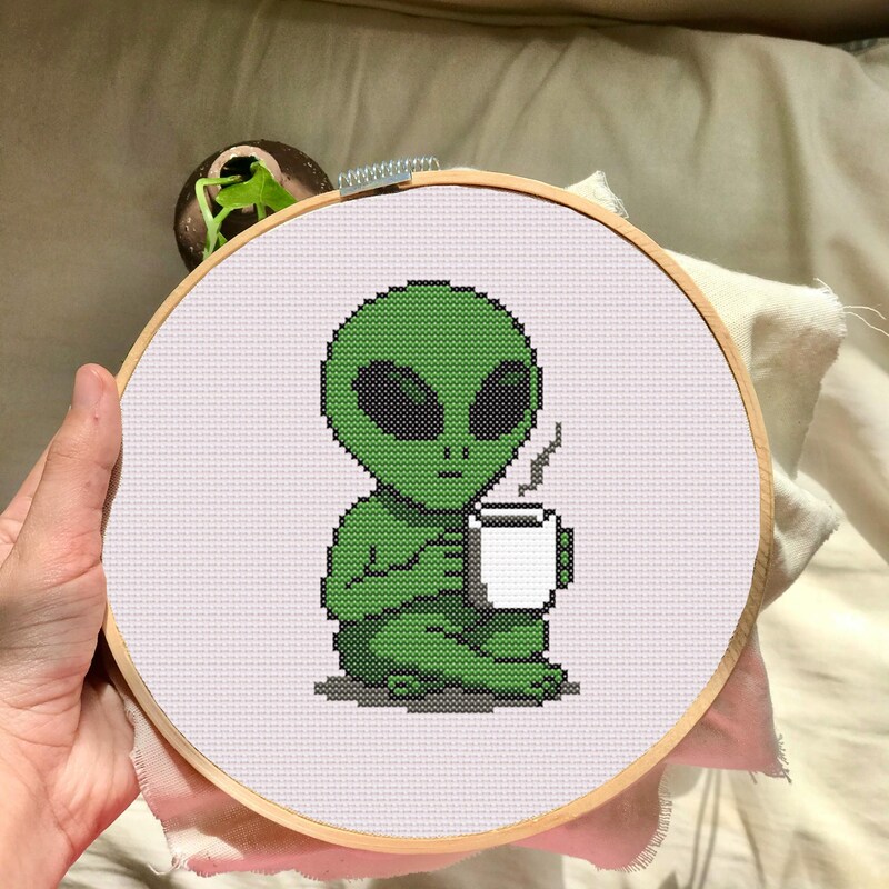 Alien Cross Stitch - Etsy