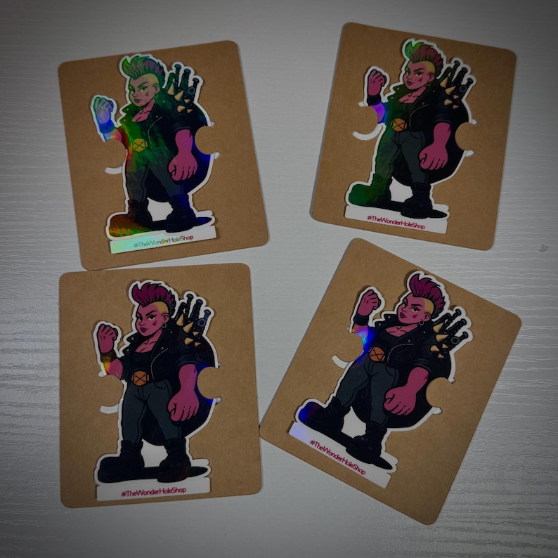 Katia Grim Sticker: Dungeon Crawler Carl Fan Art, Holographic Vinyl ...