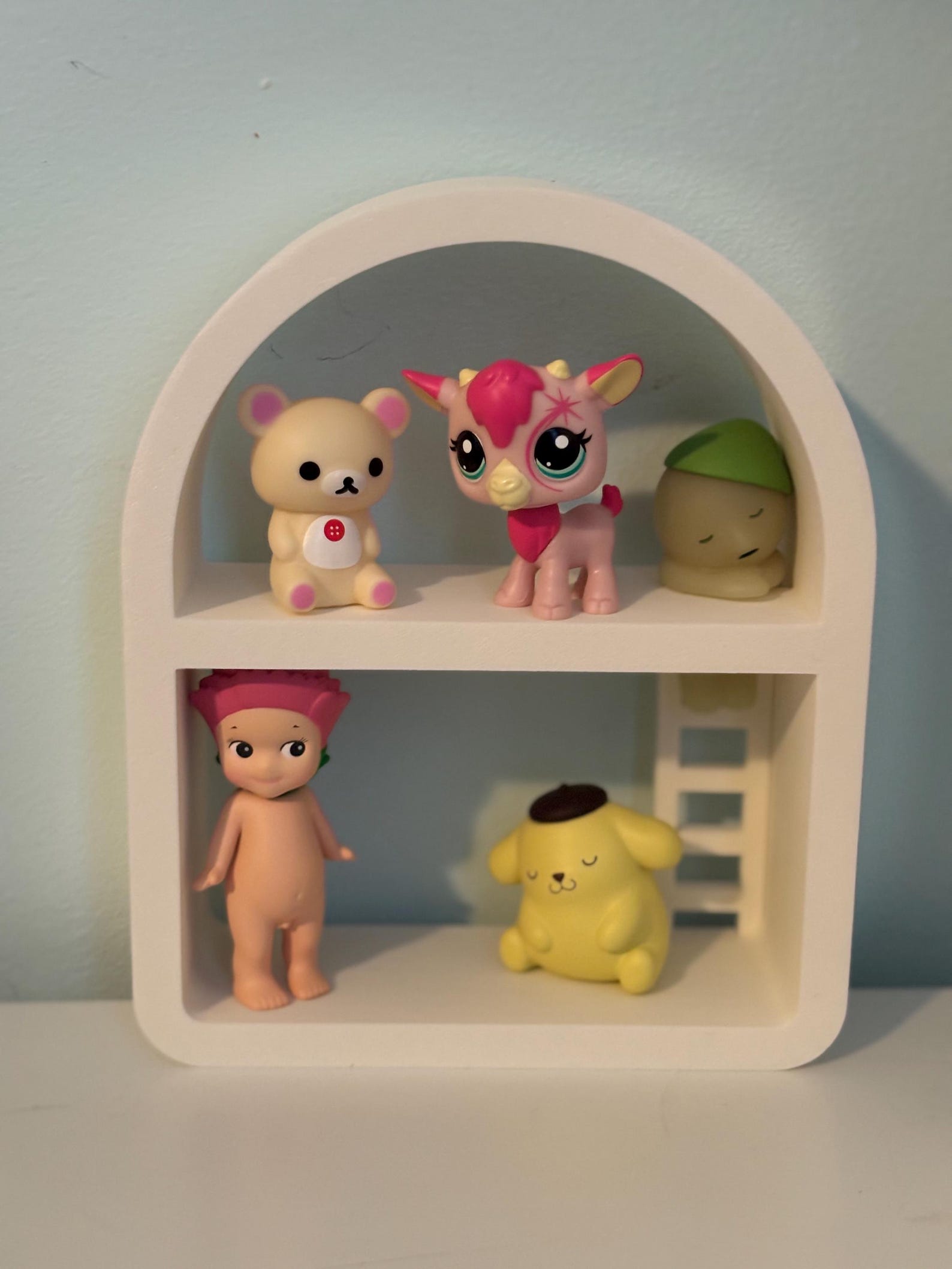 Mini Smiski Trinket Playhouse Shelf – Budget-friendly Display for ...