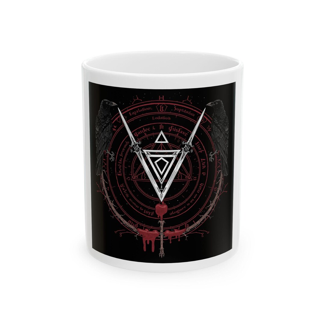 Sigil of Lucifer Mug | Dark Occult Coffee Cup | Gothic Ritual Art (11oz ...