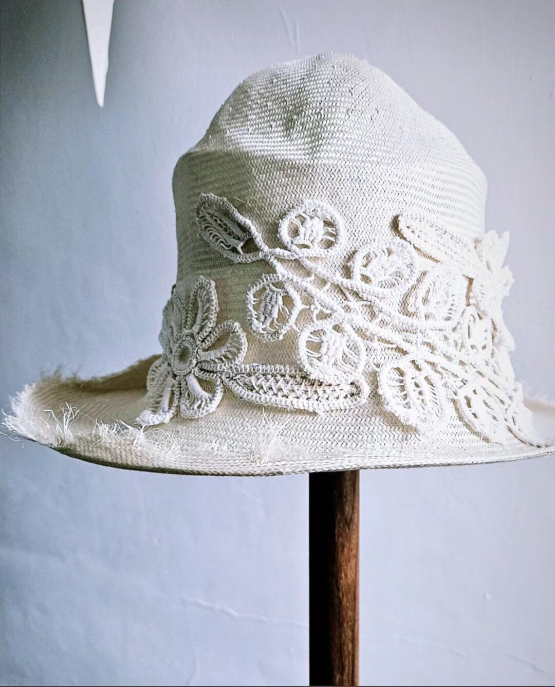 Battered Hat With Appliqué - Etsy
