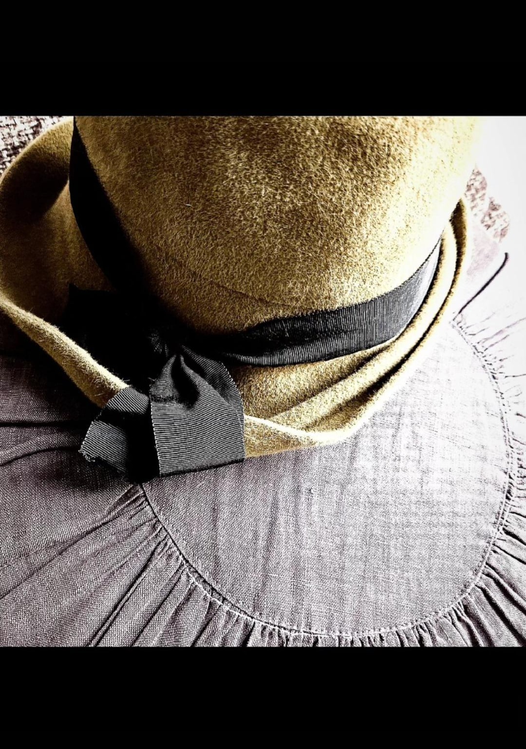 Soft Khaki Battered Hat .. in Peachbloom Felt. - Etsy