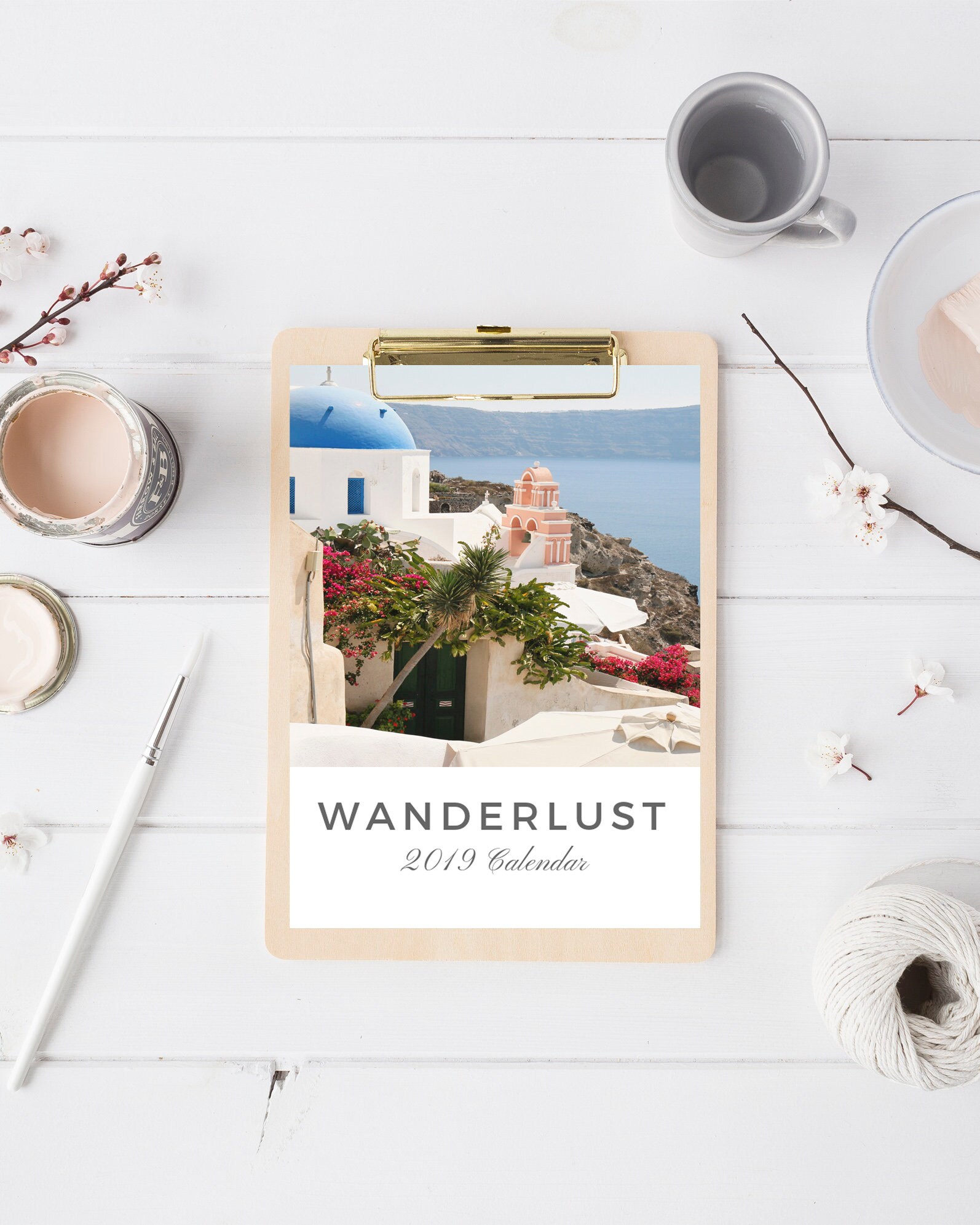 2019 Travel Photo Calendar - 5x7 Desk Size - Wanderlust