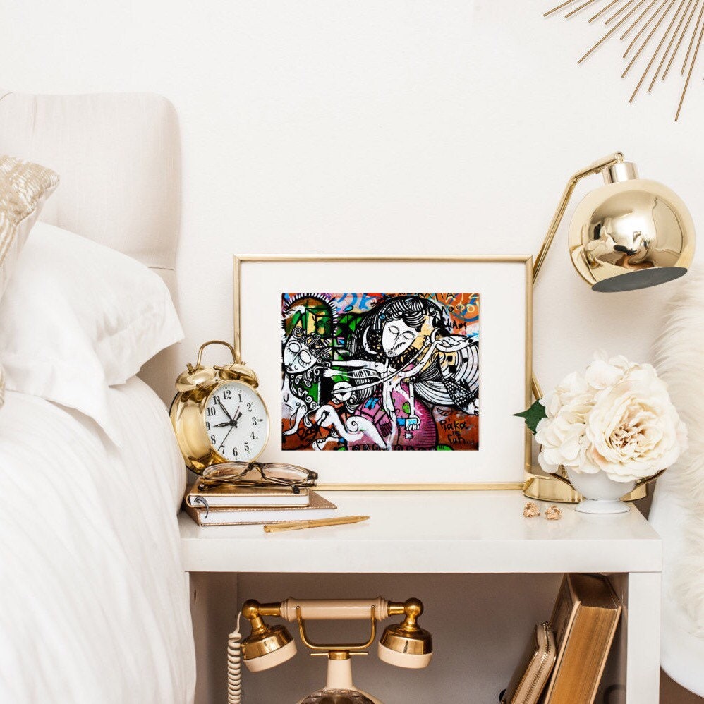 Athens Graffiti Photography Print - Colorful Street Art Photograph ...