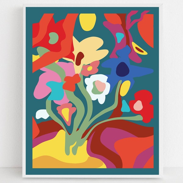 Bright Color Print - Etsy