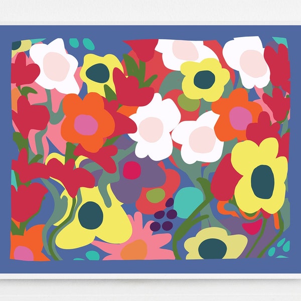 Bright Color Print - Etsy