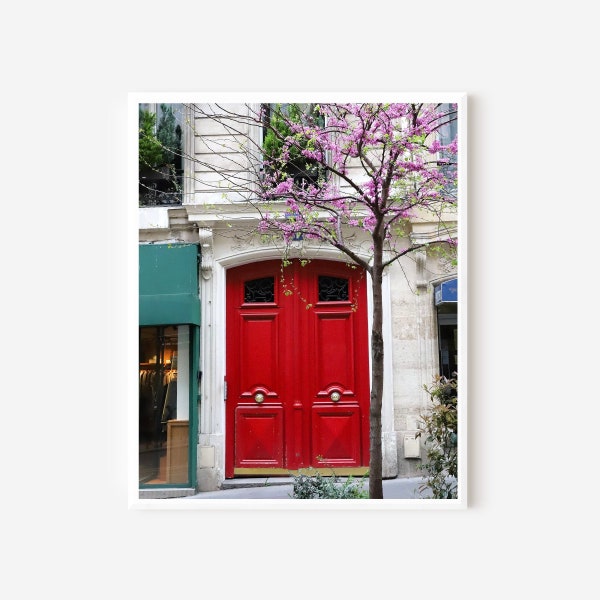 Red Door Print - Etsy