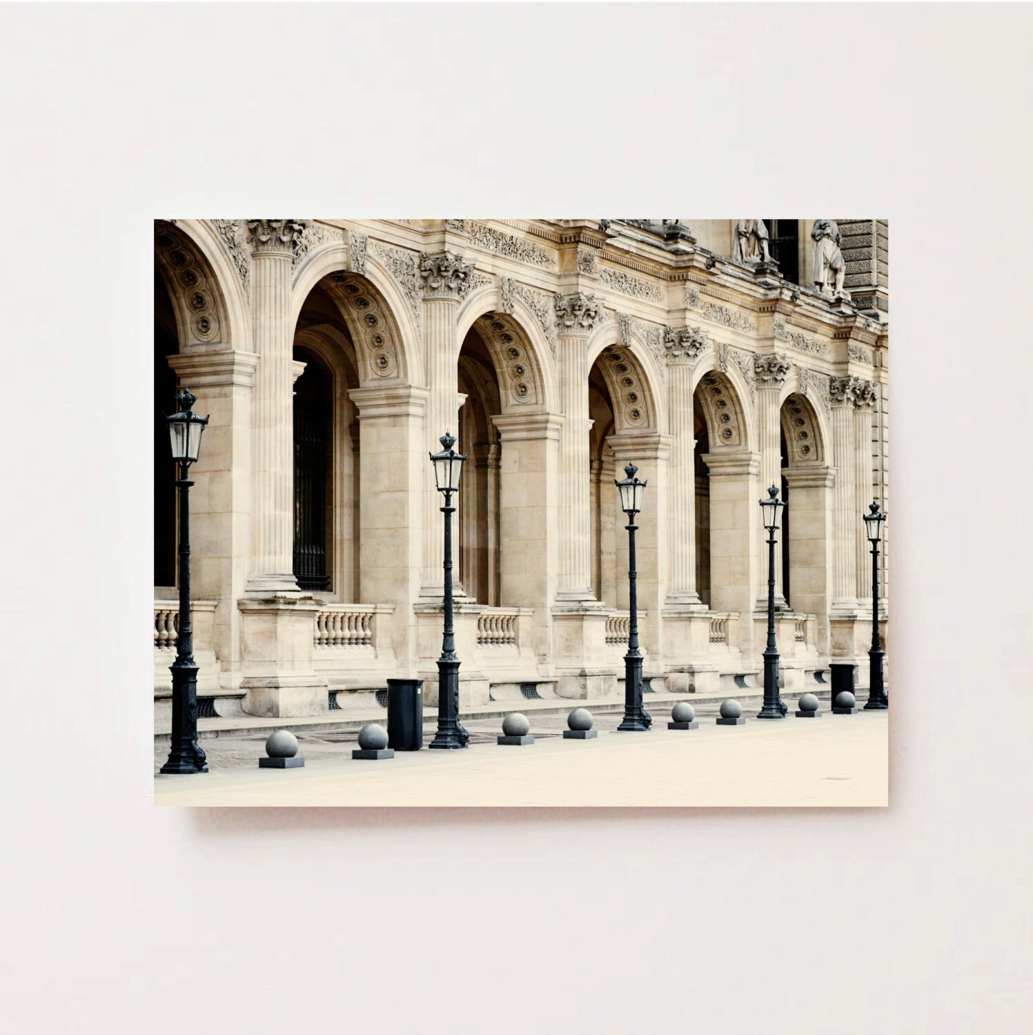 Paris Photography Louvre Print Street Lamps at Louvre Paris - Etsy