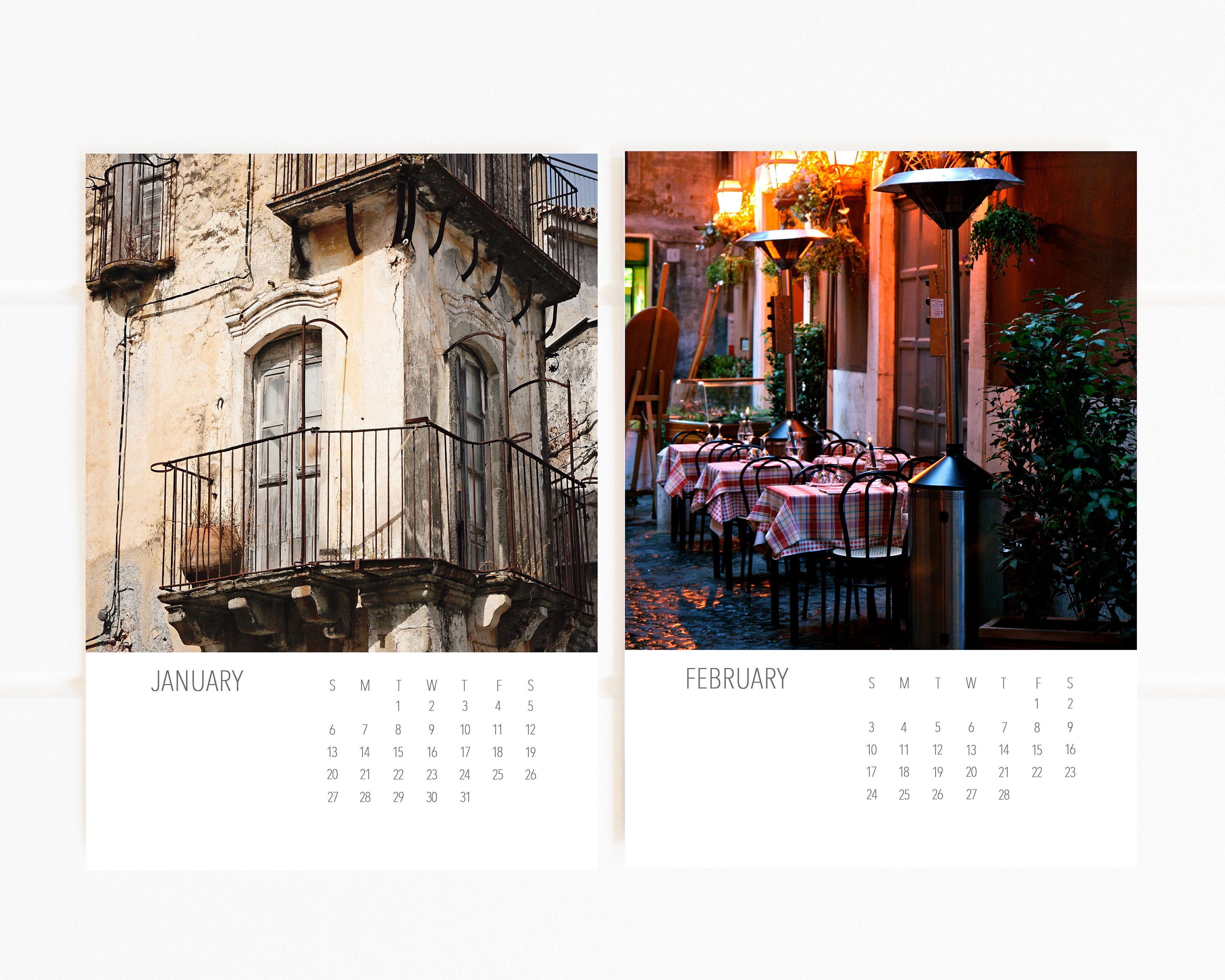 2019 Italy Desk Calendar - 5x7 Photography Calendar - Travel Photos ...
