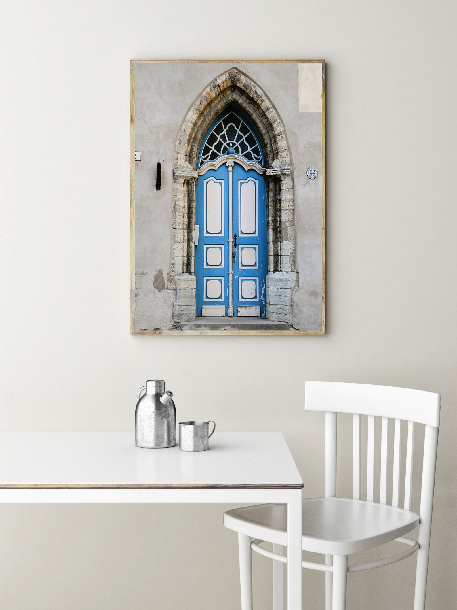 Blue Door Print Tallinn Estonia Photography Door | Etsy