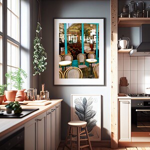 Paris Cafe Print, French Bistro Art, Paris Photography, French Kitchen ...
