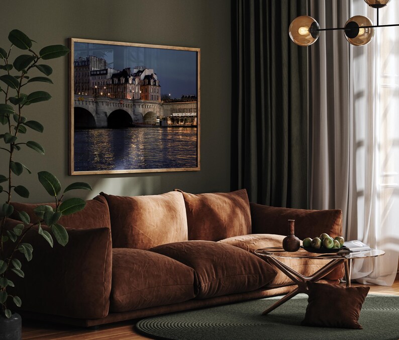 Pont Neuf Night Photography Print, Seine River, Parisian Home Decor - Etsy