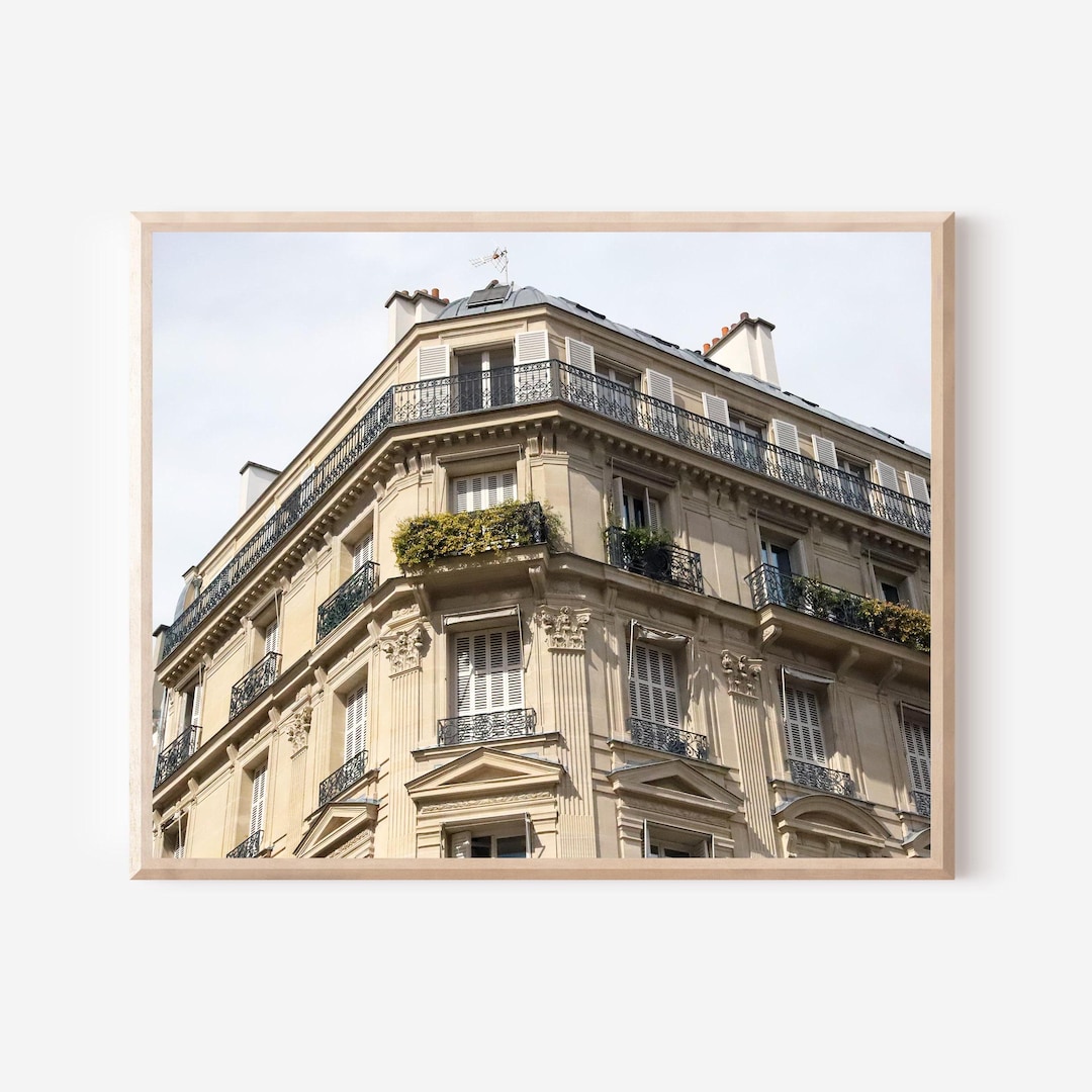 Paris Architecture Photography Print: Haussmannian Building, French ...
