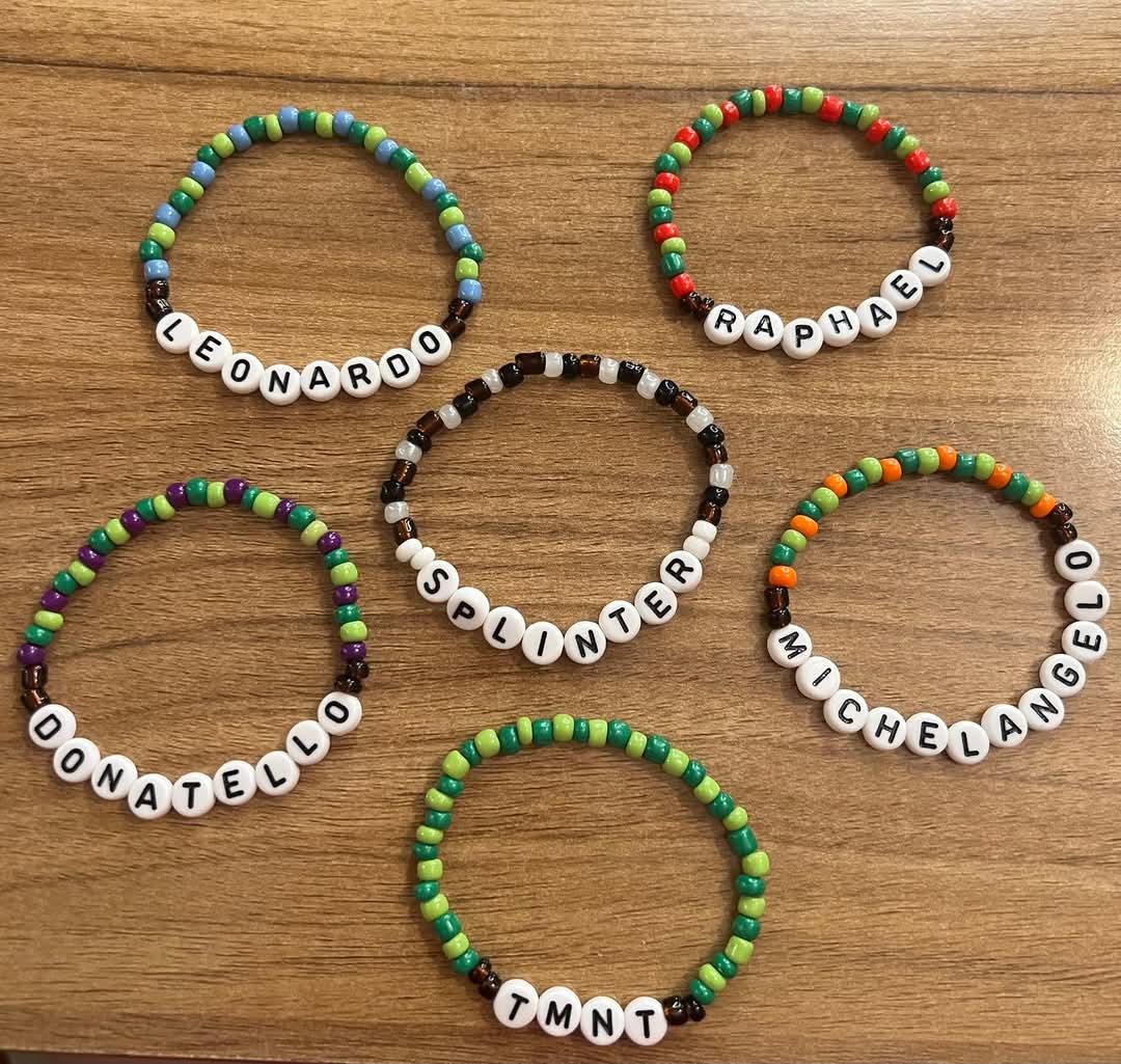 Teenage Mutant Ninja Turtle Bracelet Set - Etsy
