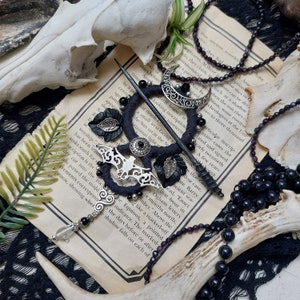 Gothic Hair Pin, Fantasy Pagan Hair Pin, Pagan Witch Hair Barrette ...