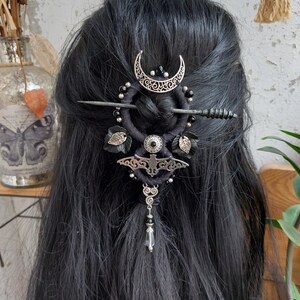 Gothic Hair Pin, Fantasy Pagan Hair Pin, Pagan Witch Hair Barrette ...