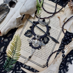Gothic Hair Pin, Fantasy Pagan Hair Pin, Pagan Witch Hair Barrette ...