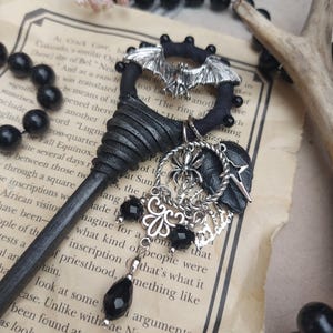 Goth Faerie Hairpin, Gothic Hair Stick, Strega Hairpin, Witchy Hair ...