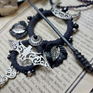 Gothic Hair Pin, Fantasy Pagan Hair Pin, Pagan Witch Hair Barrette ...