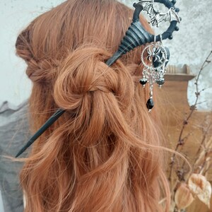 Goth Faerie Hairpin, Gothic Hair Stick, Strega Hairpin, Witchy Hair ...