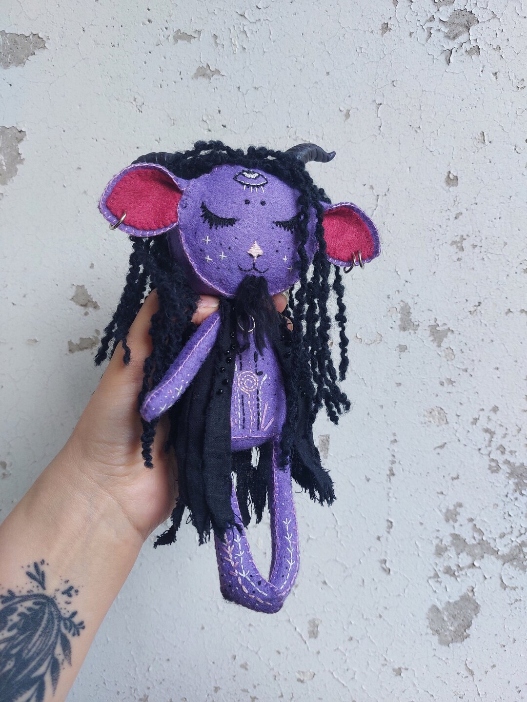 Cute Demon Monster Doll - Baphomet Plush Toy for Fantasy Lovers ...