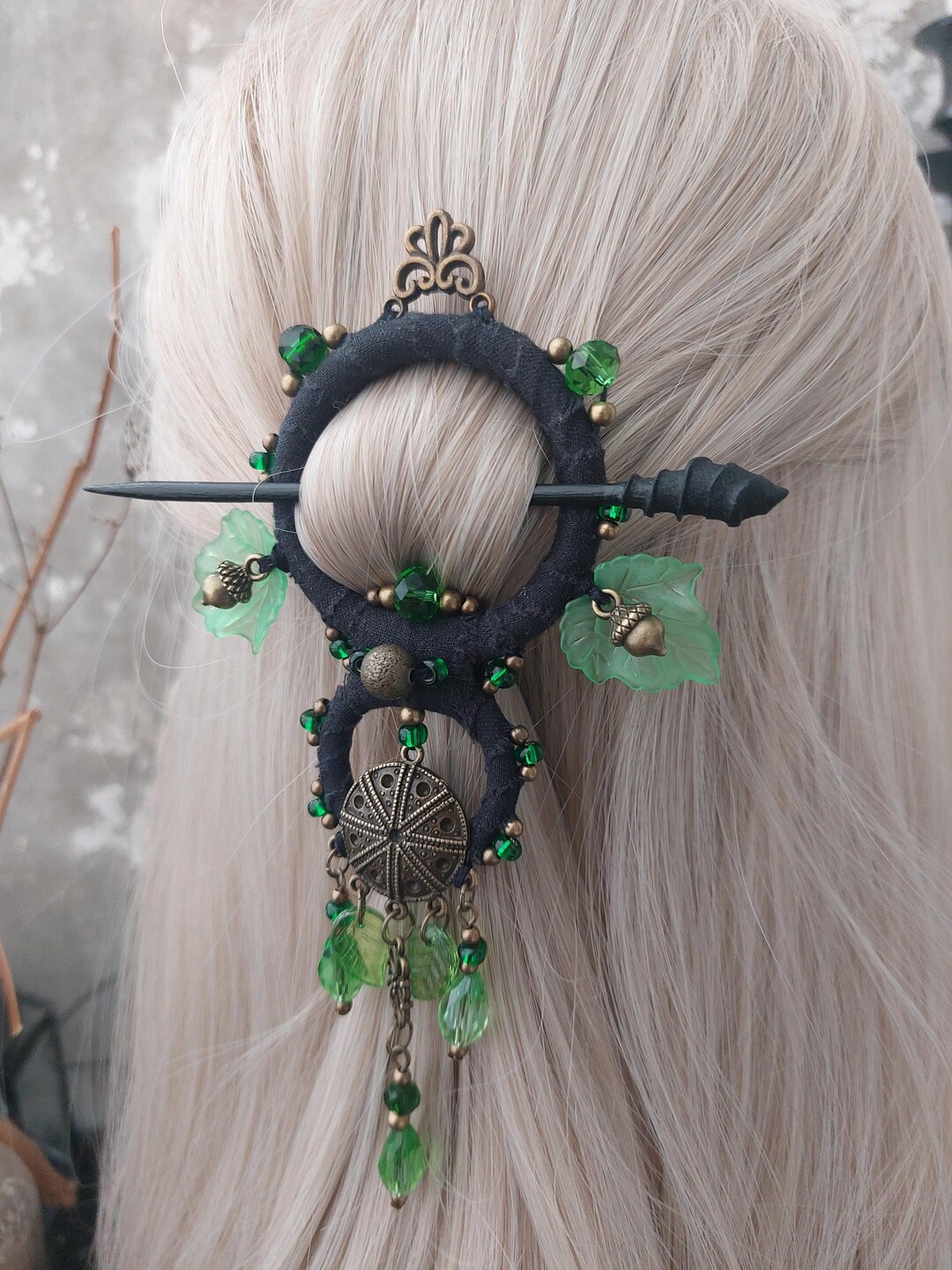 Earth Goddess Hair Pin, Fantasy Pagan Hair Pin, Faerie Witch Hair ...
