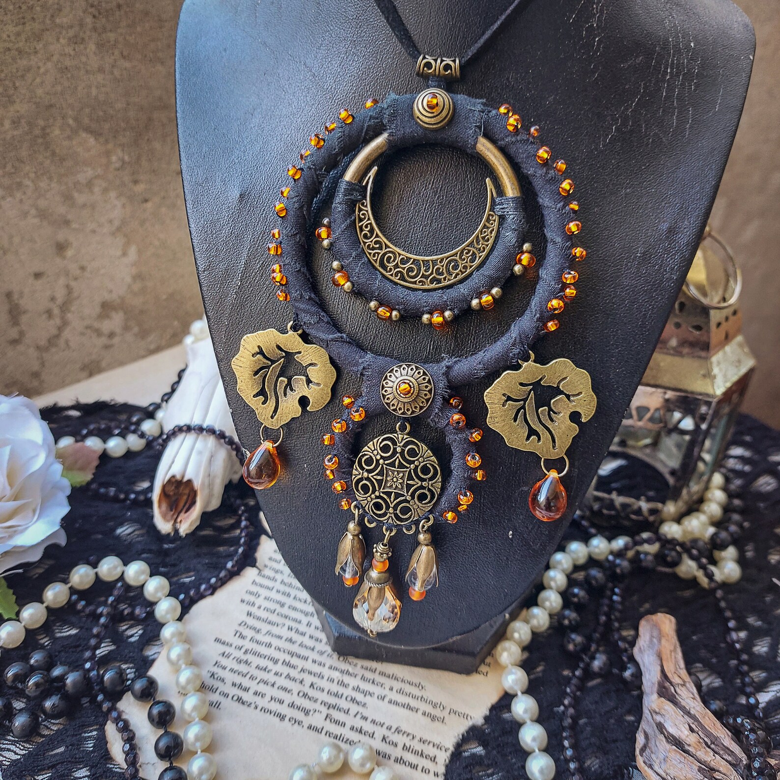 Witchy Filigree Necklace: Pagan Harvest Style - Etsy