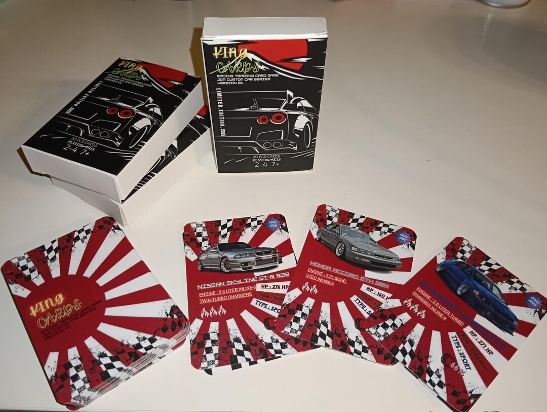 Racing Card Games | TCG | Rare Cards | 30 Custom Car Trading Cards ...