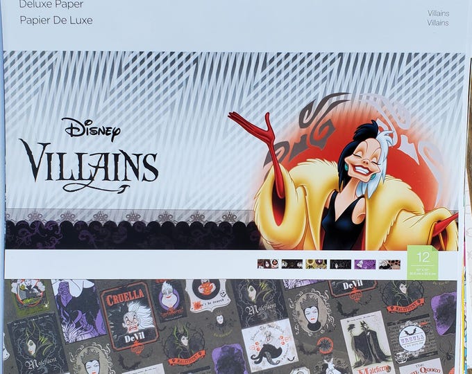 Disney Villains Cricut Deluxe Paper 12x12 Paper Collection Kit for ...