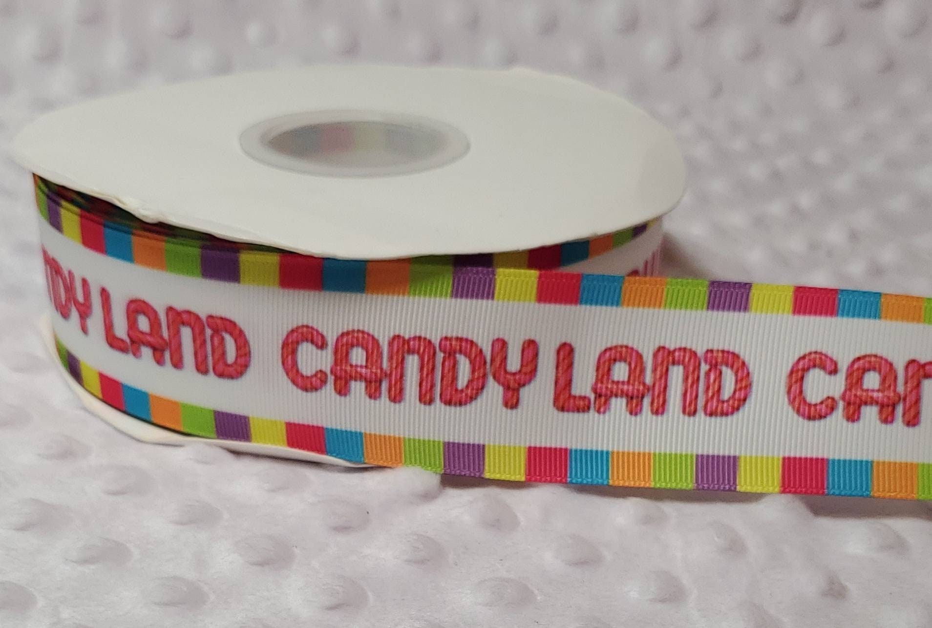 5 Yards of 1.5" Grosgrain Ribbon - Candyland Sweet Candy Treats ...