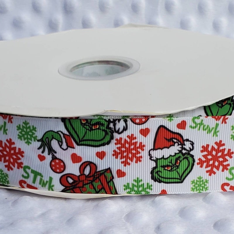 Grinch Wired Ribbon - Etsy