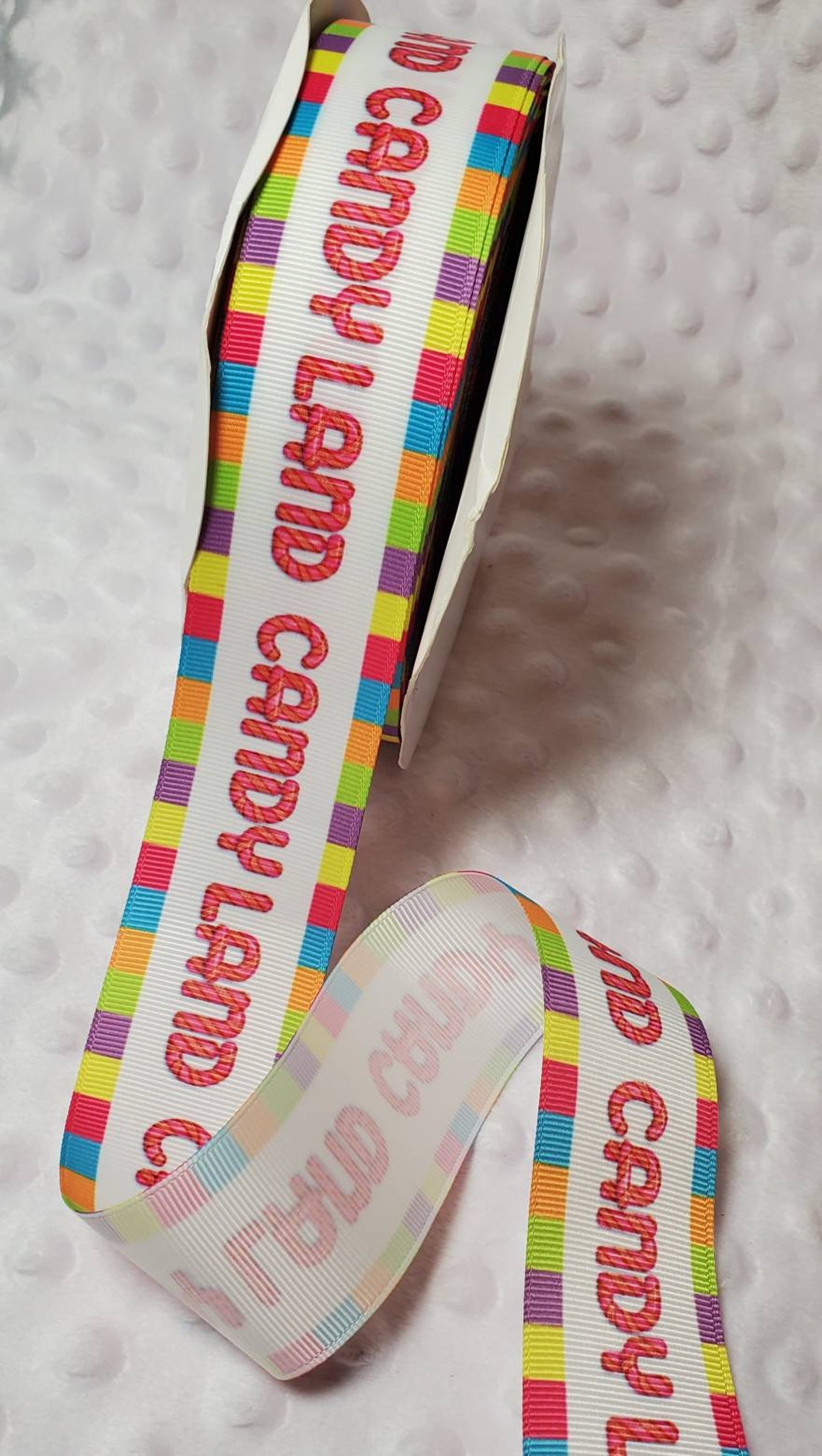 5 Yards of 1.5" Grosgrain Ribbon - Candyland Sweet Candy Treats ...