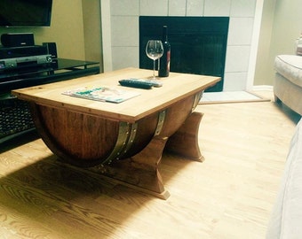 Wine Barrel Coffee Table - Etsy