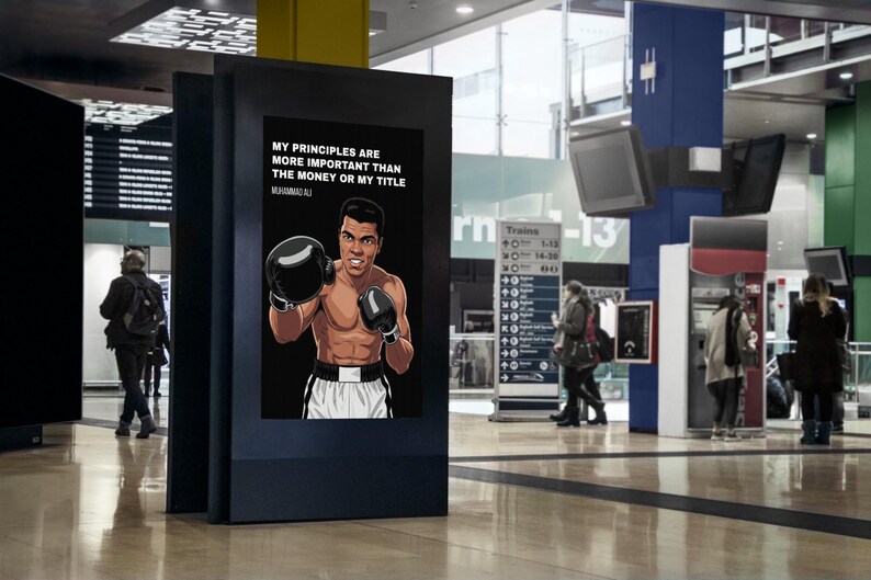 Muhammad Ali Motivational Poster | Inspirational Boxing Quote Printable ...