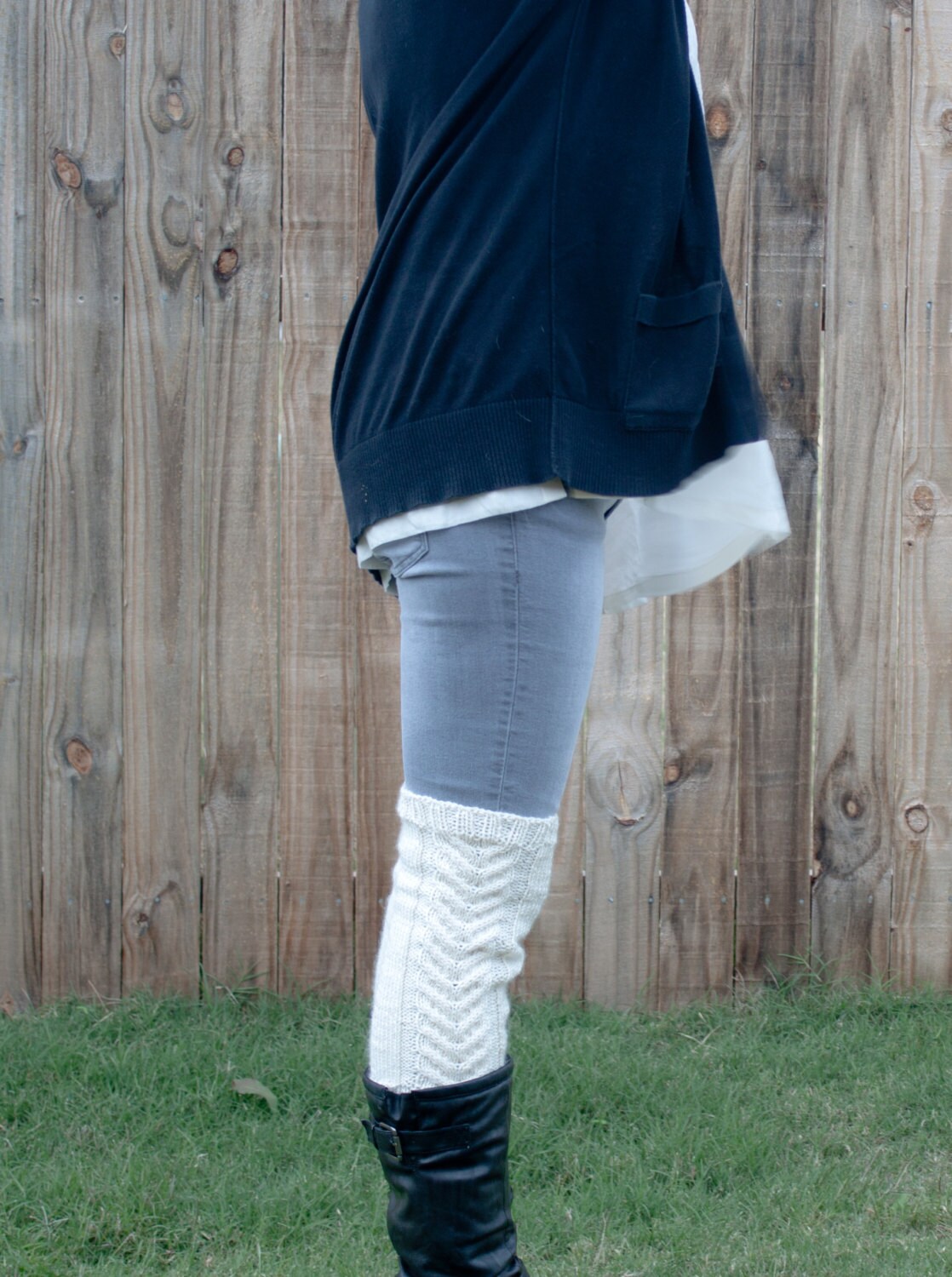 White Stag Over the Knee Boot Cuffs - A Knitting Pattern - Etsy