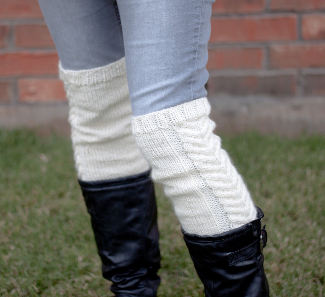 White Stag Over the Knee Boot Cuffs - A Knitting Pattern - Etsy