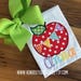 Apple Back to School First Day of School Boutique Bow Monogram - Etsy