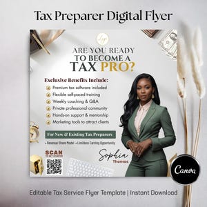 Tax Preparer Flyer Template | Join Our Team Tax Prep Marketing ...