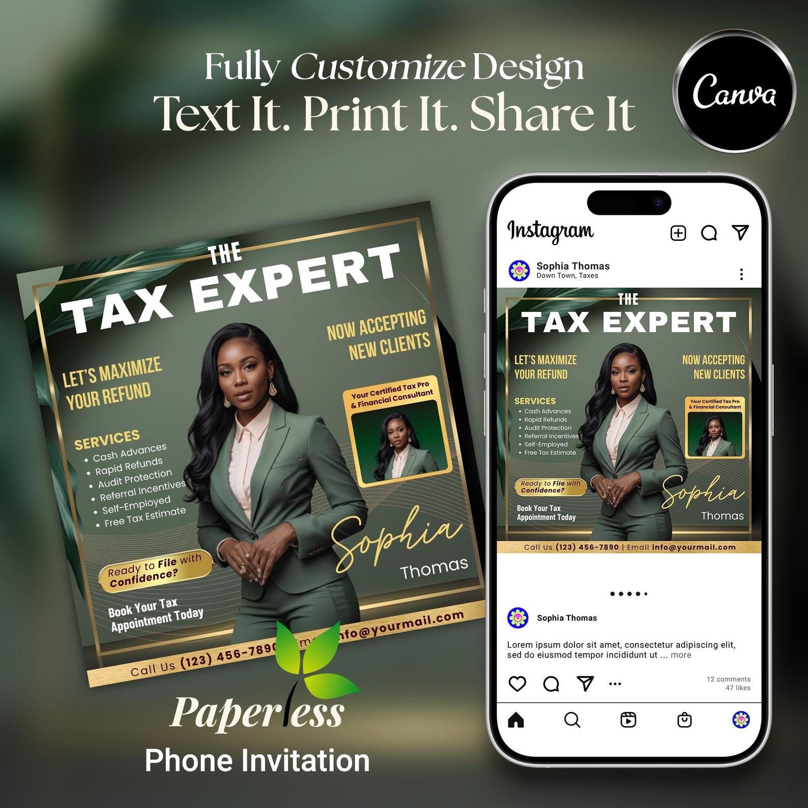 Tax Prep Flyer Template | Editable Income Tax Services Flyer | 2026 ...