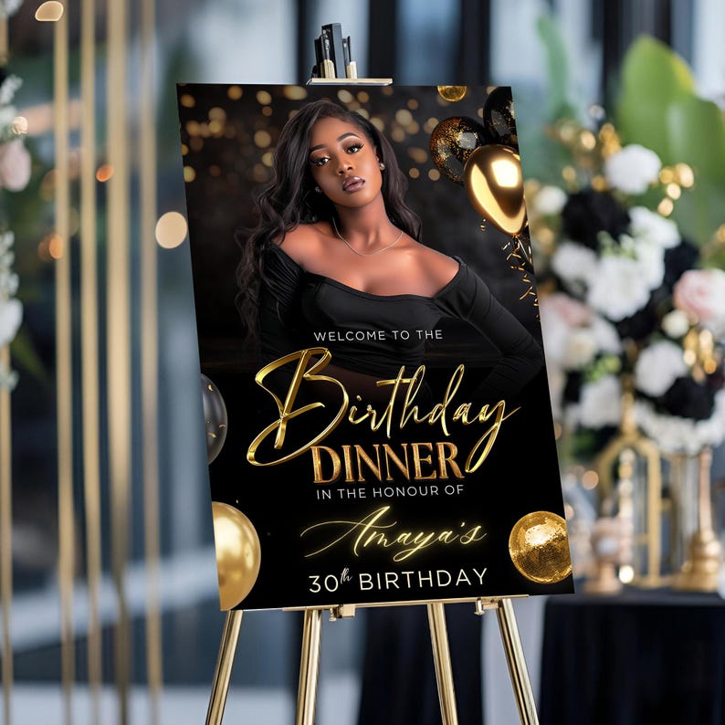 Editable Party Welcome Sign: Custom Celebration Poster (digital ...