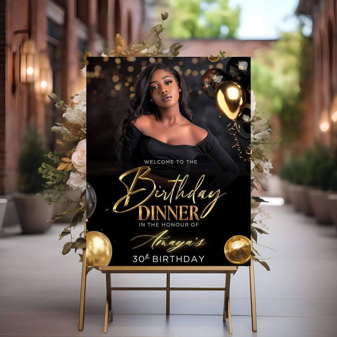 Editable Party Welcome Sign: Custom Celebration Poster (digital ...